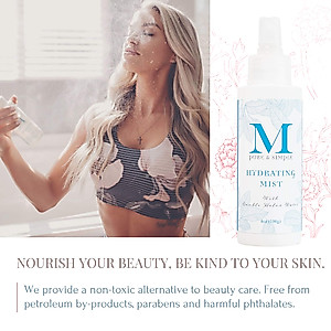 Martine: Pure & Simple Facial Mist Spray to Hydrate, Tone, and Soften Skin, Setting Spray Made With Double Helix Water. (4 oz)