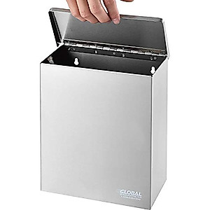 Global Industrial Sanitary Napkin Disposal, Stainless Steel
