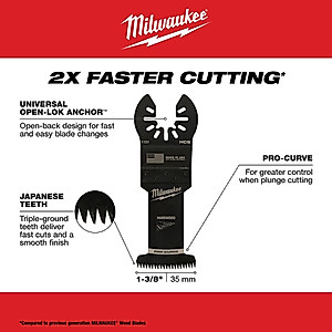 Milwaukee Electric Tools Blade Hardwood HCS 1-3/8IN 3PK 49-25-1133