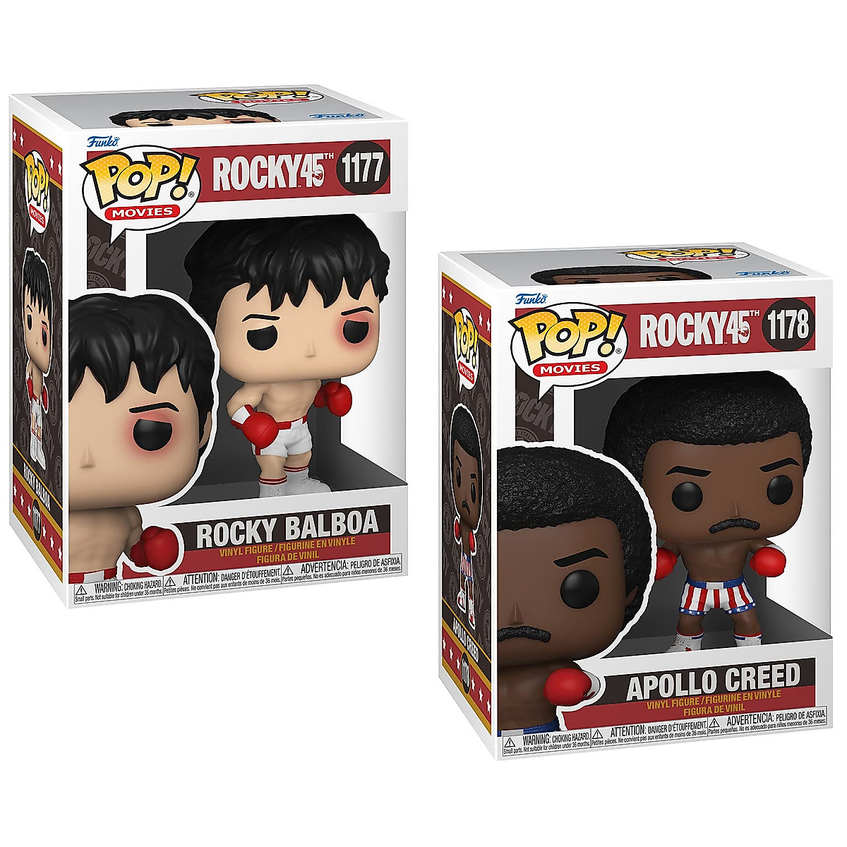 Funko POP! Rocky 45th Anniversary Collectors Set - Rocky Balboa and Apollo Creed