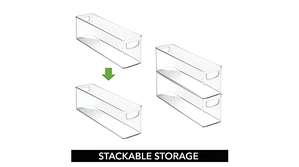 mDesign Stackable Storage Organizer - Set of 2