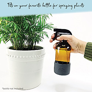 SAVVY PLANET Replacement Black Plastic Trigger Spray Bottle Nozzles - Fits 8oz / 16oz glass or plastic bottles with 28/400 Neck Thread Size - Mist Spray or Stream for Cleaning Products, etc - 4 Pack