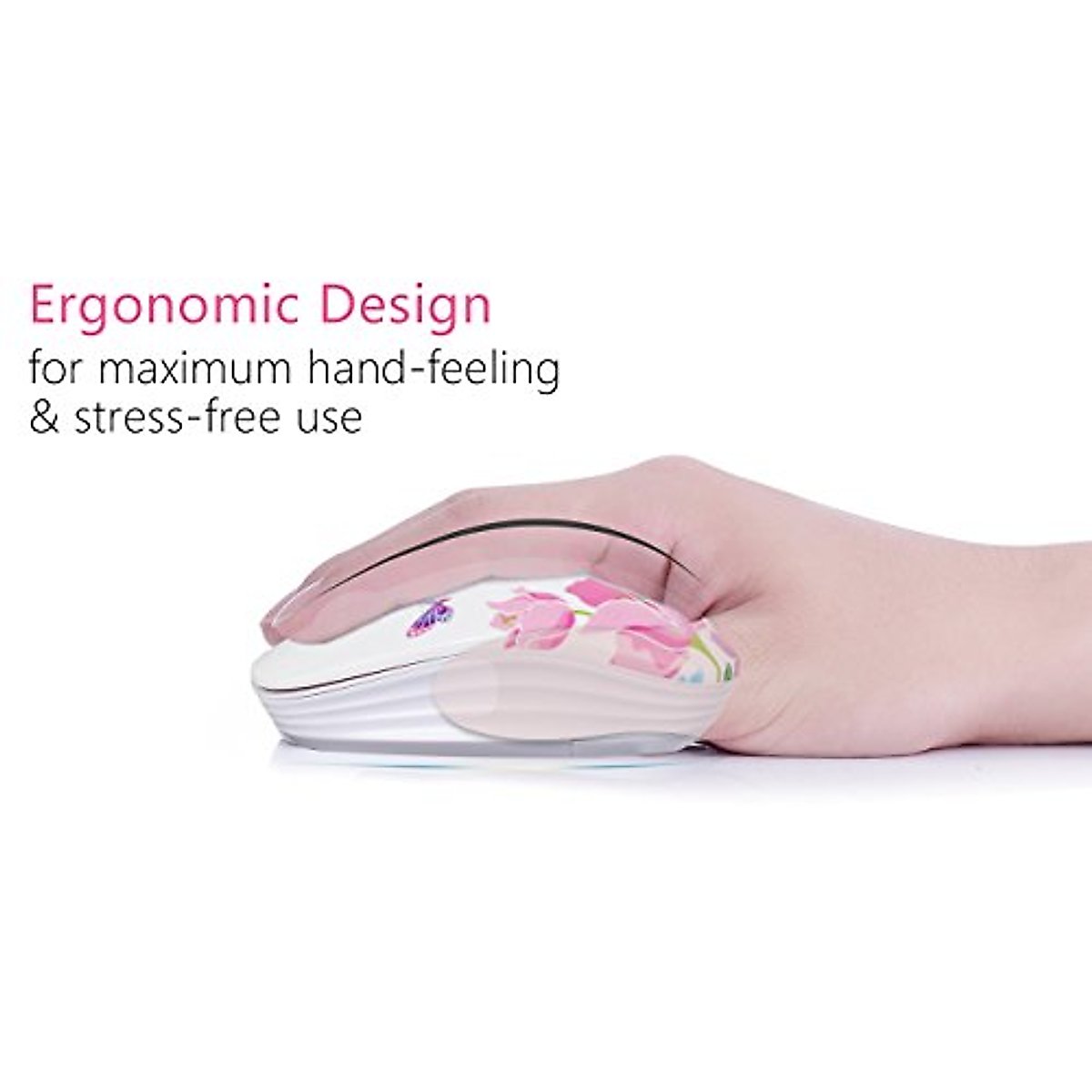 JUHOO Wireless Mouse with Nano Receiver for PC, Laptop, Notebook, Computer, MacBook, Less Noise, Portable Mobile Optical Mice