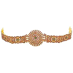 Fashionatelier Multi Color Full bharatanatyam Dance Set (10 Items)