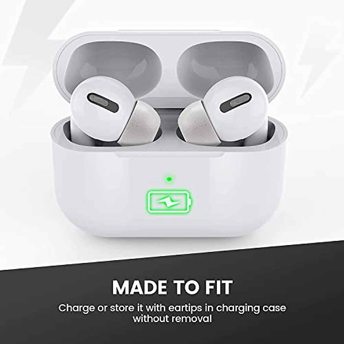 Small Size Only | Memory Foam Replacement Premium Ear Tips for Apple Airpods Pro Wireless Earbuds, Ultra-Comfort, Noise Reduction, Anti-Slip Eartips, Fit in The Charging Case
