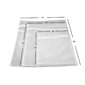 Sunbeam 3 Piece Micro Mesh Delicate Laundry Wash Bag, White