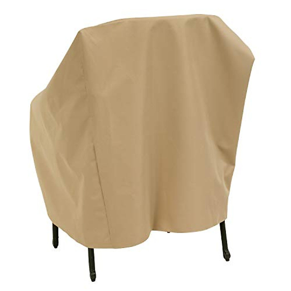 Modern Leisure Basics Patio Chair Cover - Weather-Resistant Fabric - Furniture Protection Perfect for Patio, Deck, and Porch - 27" L x 34" W x 31" H - Khaki