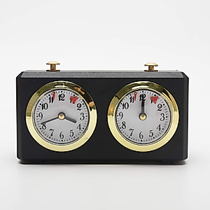 Chess Timer, Professional Chess Clock Game Timer Analogue Clock Chess Timer I-GO Count Up Count Down Timer, International Chess Timer Clock