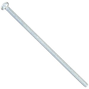 Small Parts Steel Pan Head Machine Screw, Zinc Plated, Meets ASME B18.6.3, #2 Phillips Drive, #6-32 Thread Size, 3-1/2" Length, Fully Threaded, Imported (Pack of 25)