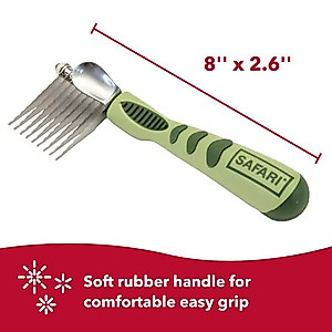 Coastal Pet Safari Dog De-Matting Comb - Dog Grooming Brush for Coarse or Long Coats - For Small and Large Dogs - One Size