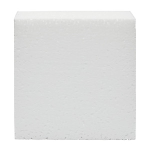 12 Pack Foam Sculpting Blocks for Crafts, Polystyrene Brick Rectangles for Floral Arrangements, Art Supplies (White, 4 x 4 x 2 in)