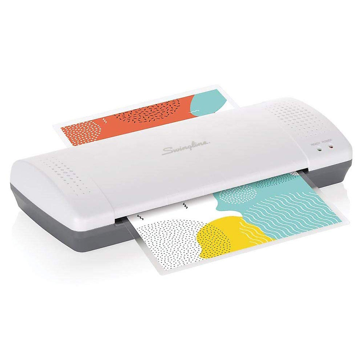 GBC Laminator, Thermal, Inspire Plus Lamination Machine, 9 Inches Max Width, Quick Warm-Up, Includes Laminating Pouches, White/Gray (1701857ECR)