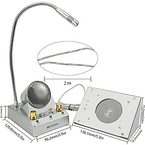 Retekess TW105 Window Speaker,Window Intercom,High Power Speaker,Noise-Free Function,Intercom Speaker for Business, School, Medical Center