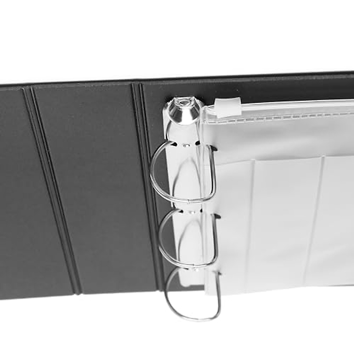 3 Rings Business Check Binder for 3 on a Page Checks, Fit 3 & 9 Holes Check (9" x 13")