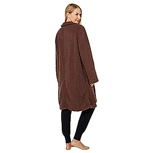 PJ Salvage womens Loungewear Cozy Duster Duster Bathrobe, Cocoa, Medium-Large US