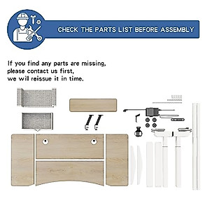 HEONAM Dual Motor Standing Desk with Drawer, 63x30 Inch Electric Height Adjustable Stand Up Desk with Storage Shelf, Home Office Desk Computer Workstation with White Pearwood Top/White Frame