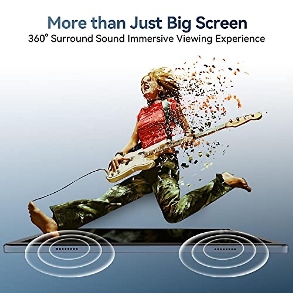 Tablet 2023 Newest Android Tablet 10 inch, Octa-Core 5G WiFi Tablet with Keyboard, 128GB + 4GB + 1TB Expandable Storage, Large Touch-Screen Tablet, 13MP Dual Camera/Bluetooth/GPS/HD Display/Mouse/Case
