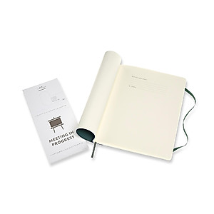 Moleskine PRO Notebook, Soft Cover, XL (7.5" x 9.5") Professional Project Planning, Forest Green, 192 Pages