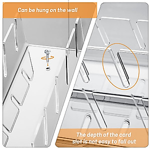 Wangjinpeng Hat Stand for Baseball Caps, 2 Pcs Acrylic Hat Organizer for 14 Baseball Caps, Hat storage for Baseball Caps Organizer and Display for Bedroom, Closet, Dresser, Office and Wall (Clear*2)