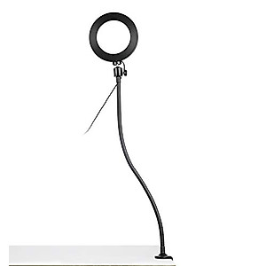 Webcam Streaming Light, Webcam Stand with 6'' Ring Light, USB Webcam Light Mount Kit for Logitech Webcam C920s C920 C930e C922x C930 C922 C925e C615 Brio - Dual 25 inch Arm Stand