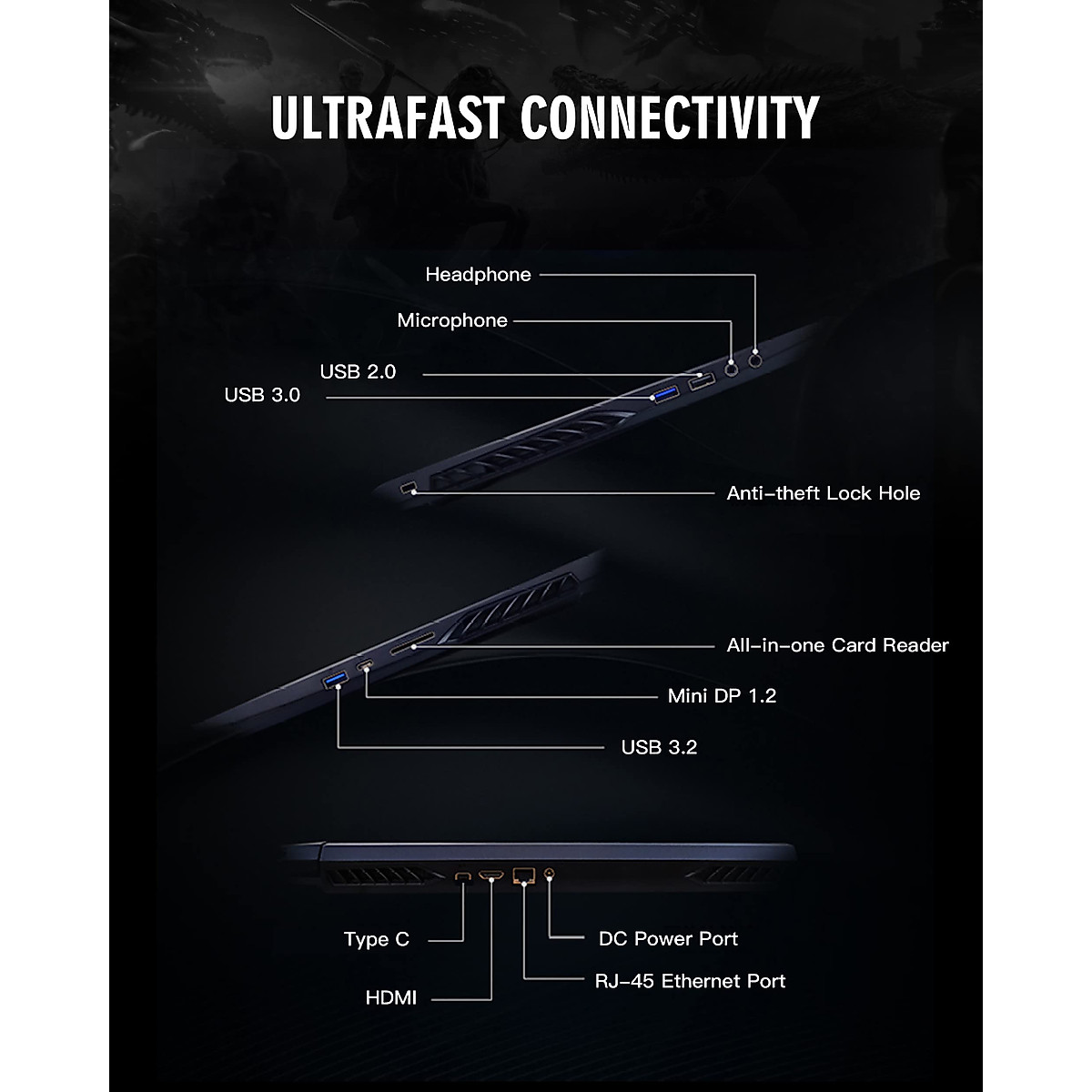 Hasee Z8 (15.6'', i7-11800H, RTX3060), Gaming Laptop, i7-11800H 4.6GHz, 16G DDR4 RAM, 512G NVMe PCIe4.0 SSD, RTX3060 6G GDDR6, 15.6'' 144Hz 1920x1080 FHD IPS Display, RGB KB, WF, BT, Win11, Ore Black