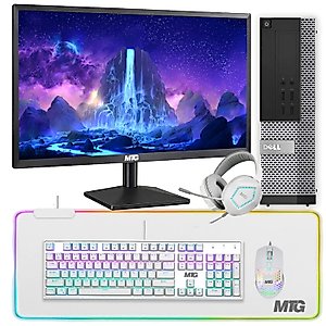 Dell OptiPlex 7020 Computer Desktop PC, Intel Core i5-4570 3.2 GHz, 16GB RAM, 1TB HDD, New MTG 24 inch LED Monitor, MTG 4Gaming Kit, WiFi, Windows 10 Pro (Renewed)