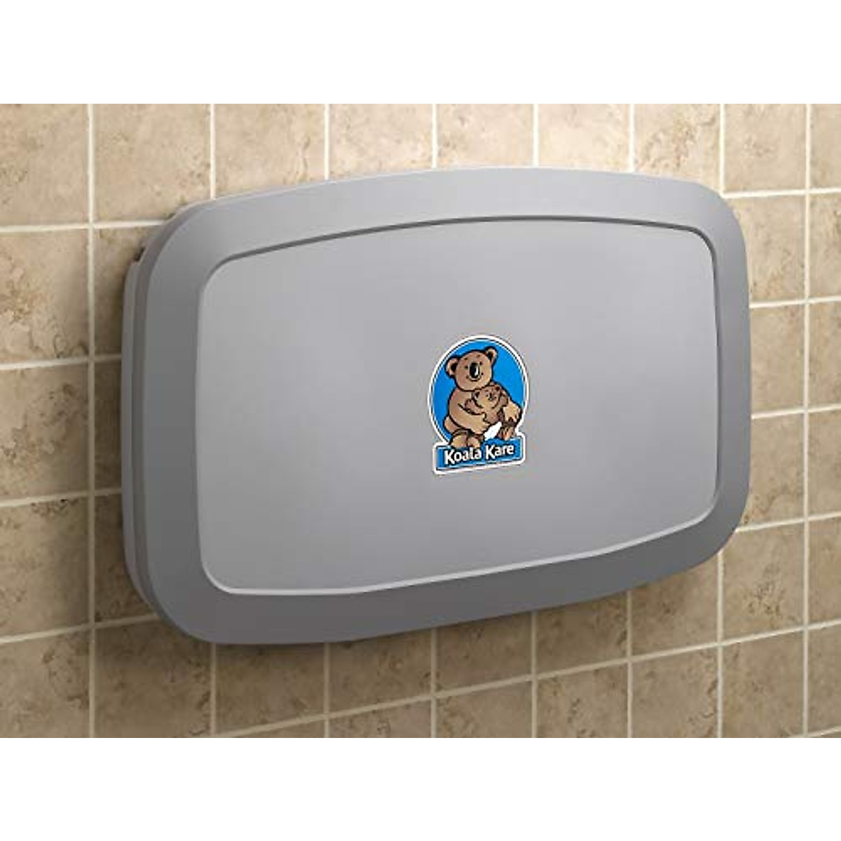 Koala Kare KB200-01 Horizontal Wall Mounted Baby Changing Station, Grey