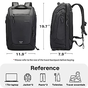 TANGCORLE Laptop Backpack for Men with Shoe Compartment, 17 Inch Business Backpacks Casual Daypack for Men Women