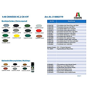 Italeri 2779 Chinook HC.1/Ch-47D, 1: 48