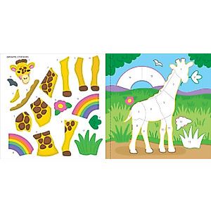 My First Color-by-Sticker Book - Wild Animals