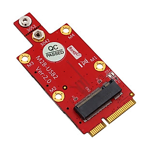 HLT M.2 (NGFF) Key B to Mini PCI-E Adapter with Dual Nano SIM Card Slot
