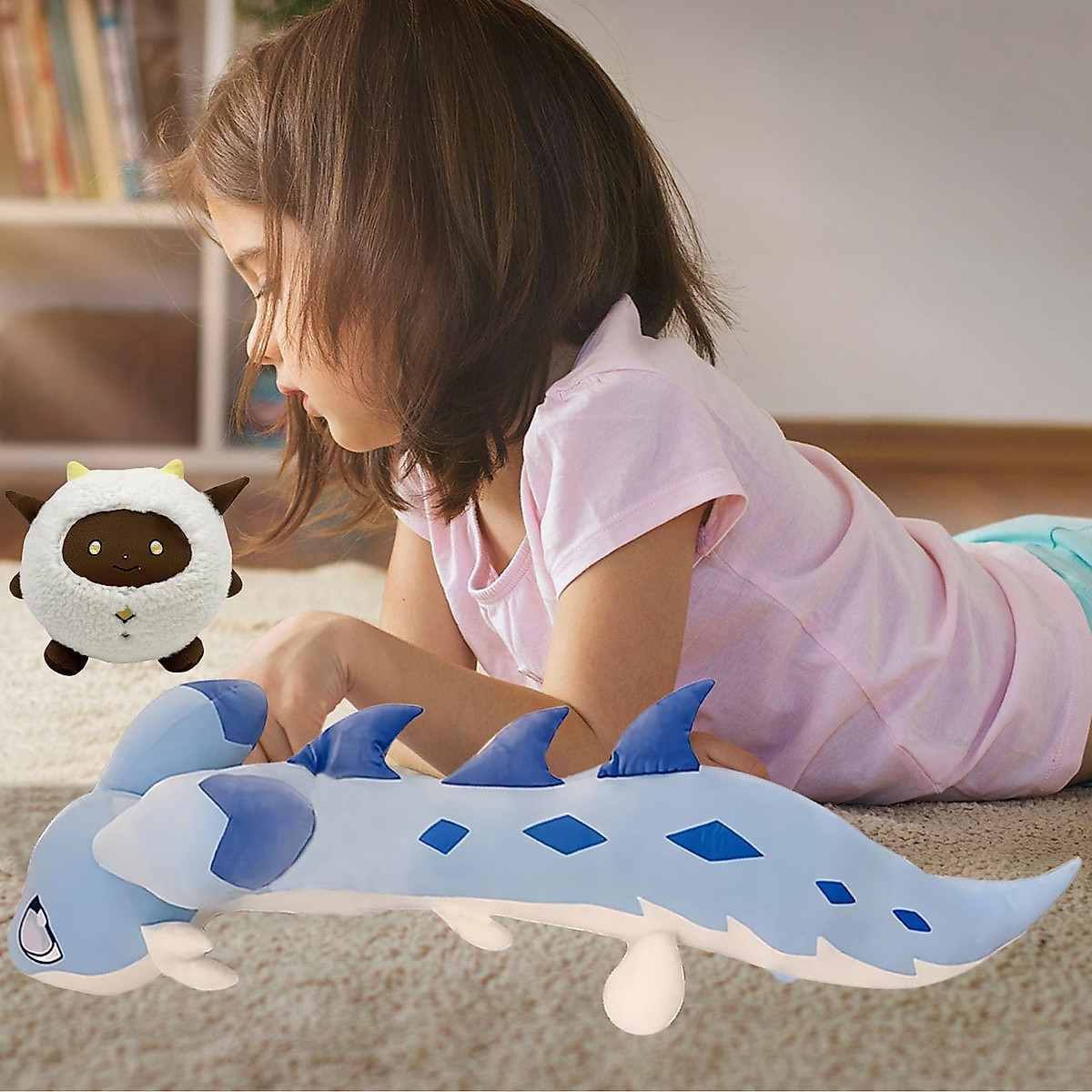 MOTTLEDI 70 Inch Chillet Plush Toys, Giant Soft Paluworld Figure Doll, Huggable Stuffed Animal Plushies, Furry Stuffed Animal Pillow, Gifts for Kids Girlfriend (Chillet 70 Inch)