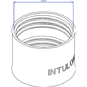 5-inch Tube Portable A/C AC Air Conditioner Exhaust Hose Coupler/Coupling - Counter-clockwise thread 5CCWCPL