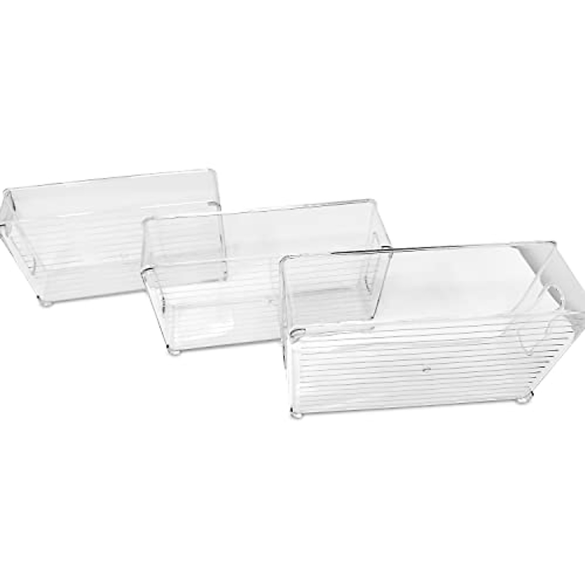 RedSodium Freezer,Refrigerator Fridge Bins in 3 sizes - 6pack