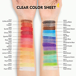 Magicfly 28 Colors Mica Powder, Colorant Paint and Dye for Epoxy Resin, Pigment Powder with 5 Spoons for Soap Making, Lip Gloss, Bath Bomb, Candle Making, Art Craft