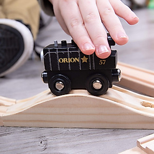 Conductor Carl Wood Train Track Expansion Packs| Compatible with Most Train Tracks| Street Crossings -1 Count (Pack of 2)