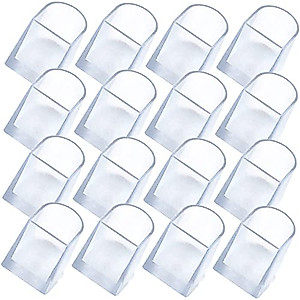 High Heel Chair Latin Heel Cover 16pcs Heel Repair Covers Antislip High Heel Pads High Heel Shoe Caps PVC Bagged Transparent Protection Plug Heel Protective Covers Dance Heel Cover