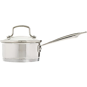 Cuisinart 8919-14 Professional Series 1-Quart Saucepan with Cover, Stainless Steel & 719-16 1.5-Quart Chef's-Classic-Stainless-Cookware-Collection, Saucepan w/Cover