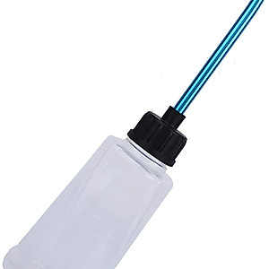 Fuel Filler Bottle, 250ML Universal RC Car Accessory Nitro Engine Fuel Filler Bottle with Aluminum Alloy Bottle Straw for RC Model Car White Fuel Bottle