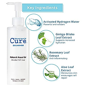 Toyo - Cure Aqua Gel Gentle Exfoliator - Facial/Full-body Peeling Gel, Water-based Exfoliator, Dead Skin Remover for Bright, Youthful Skin, 250ml. - 1 Pack