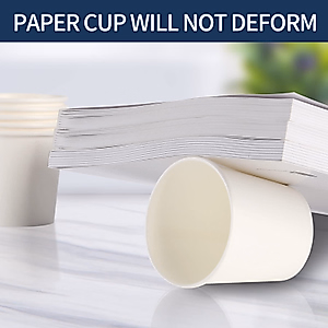 [100 Count - 2 oz] Small Paper Cups, Mouthwash Cups Bathroom Cups Mini Cups Small Disposable Cups