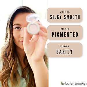 Lauren Brooke Cosmetiques Cream Eyeshadow | Natural Organic Eyeshadow, Richly Pigmented Eye Makeup, Creme Eyeshadow For Women (Fairy Wings (Shimmer))