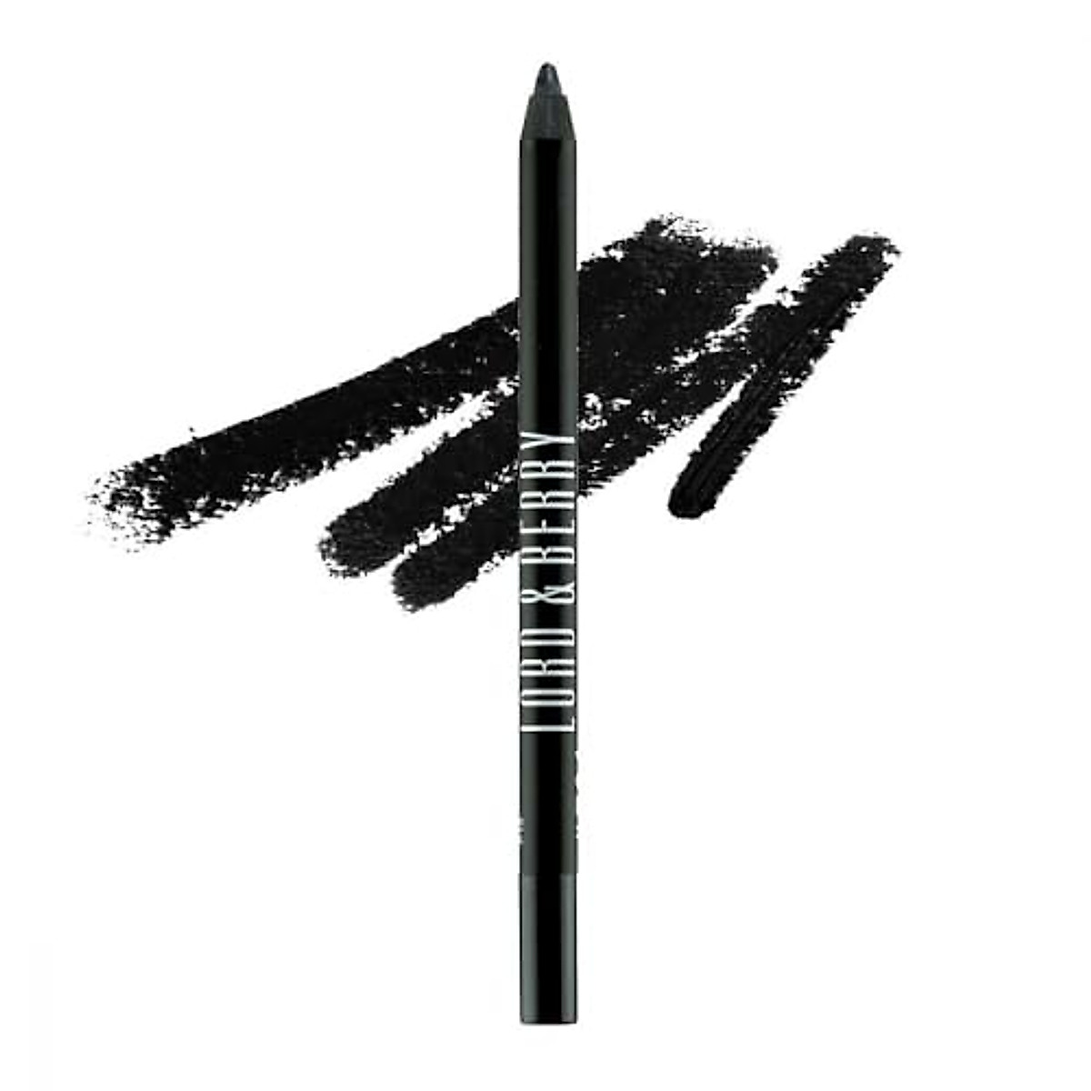 Lord & Berry SMUDGEPROOF Eye Liner - Soft & Creamy VEGAN Formula, Long Lasting Morning to Night Waterproof Eyeliner Pencil, Easy to Use Eye Makeup - Black Eyeliner