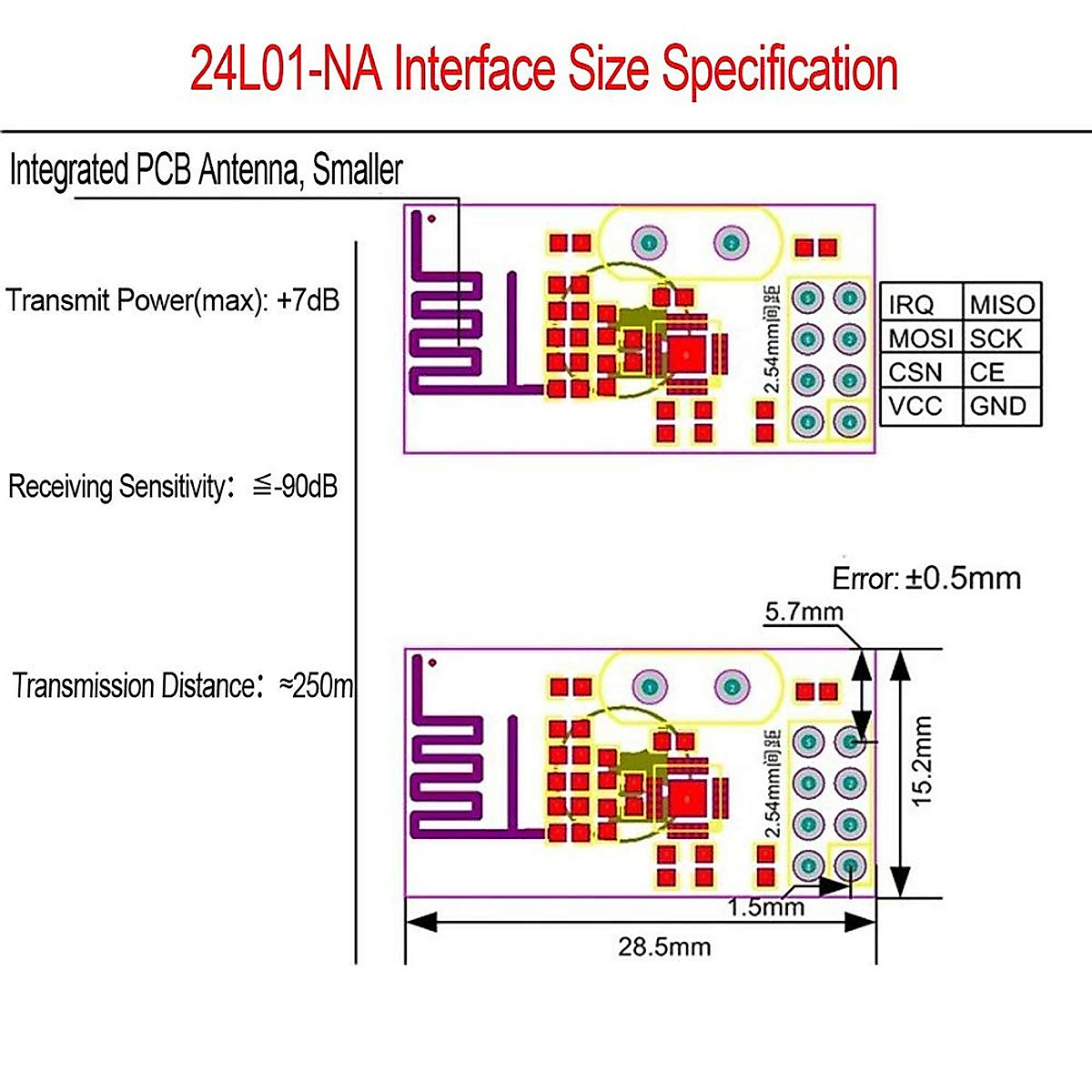 Deegoo-FPV NEW 12pcs NRF24L01+ 2.4GHz Arduino Wireless RF Transceiver Module