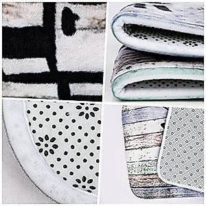 16x24 inches Happy Camper Non-Slip Doormat Bath Mat,Entrance Rug for Front Door Kitchen Floor Bath Tub Bedroom