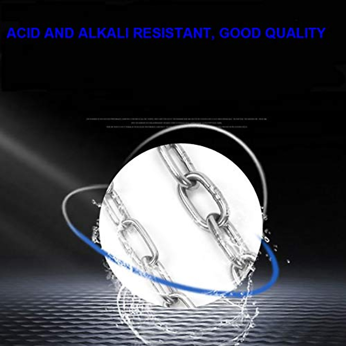 MIKMAYTOO Heavy Duty Stainless Steel Chain 550LB Capacity for Punching Bags Hanging Chair Hammocks Swing Trapeze Yoga (68, 4MM-2 PCS)