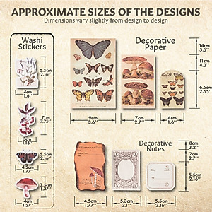 174 PCS Scrapbook Supplies for Junk Journal, Travelers Notebook, Cards Making, Mixed Media Art, 10 Pens and Accessories