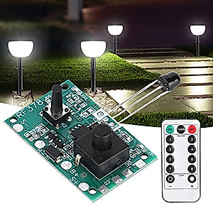 Hyuduo 3.7V Solar Lamp String, Controller Module Fiberglass Circuit Board with Remote Control for Solar String Lights,LED chip