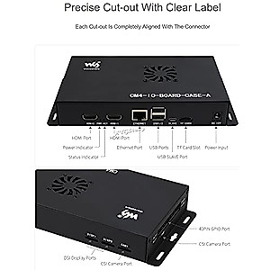 XYGStudy Metal Box (A) Designed for Raspberry Pi Compute Module 4 IO Board, Comes with Cooling Fan, to Build Your Own Raspberry Pi CM4 Mini PC Easily (CM4-IO-BOARD-CASE-A)