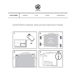U Brands Magnetic Dry Erase Calendar Board, 14"x11", Modern White Frame, Includes Marker and Magnet